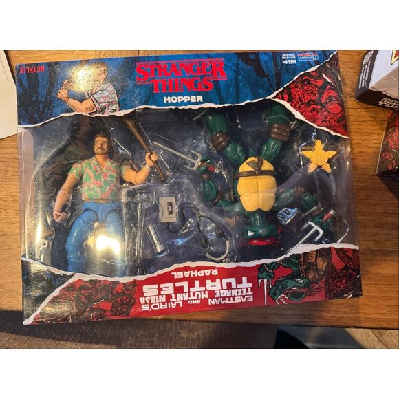 No Brand | Toys | Stranger Things X Tmnt Hopper Raphael Action Figure ...